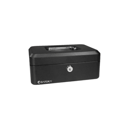 BARSKA 10-Inch Cash Box with Key Lock , Black | Walmart Canada