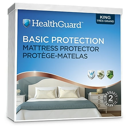HealthGuard Basic Protection Waterproof Mattress Protector King ...
