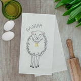 C&F Home 25" Black and White Cotton Sheep Towel - Walmart.com