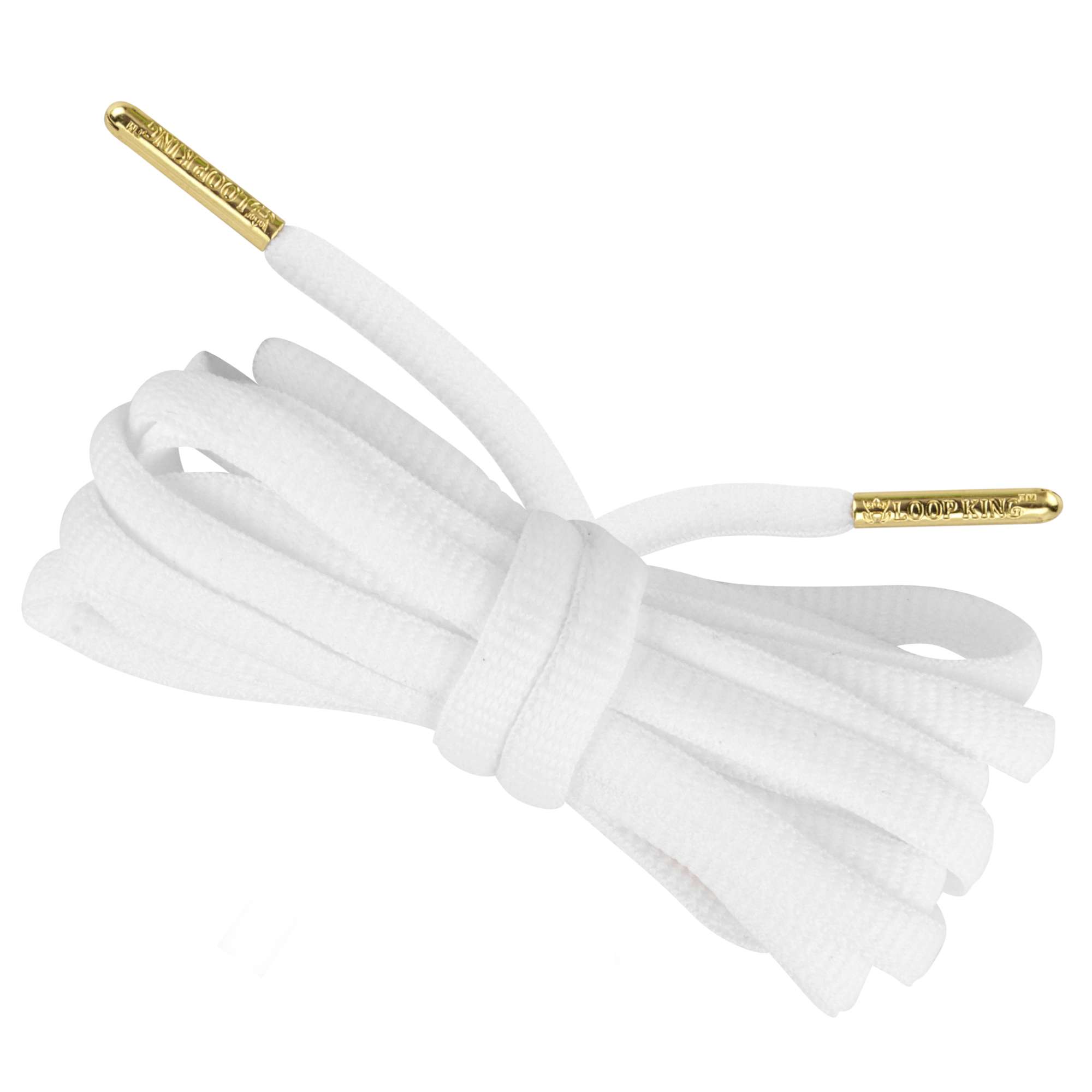 Loop King Laces Off White Shoe Laces with Metal Aglet Tips for Men ...