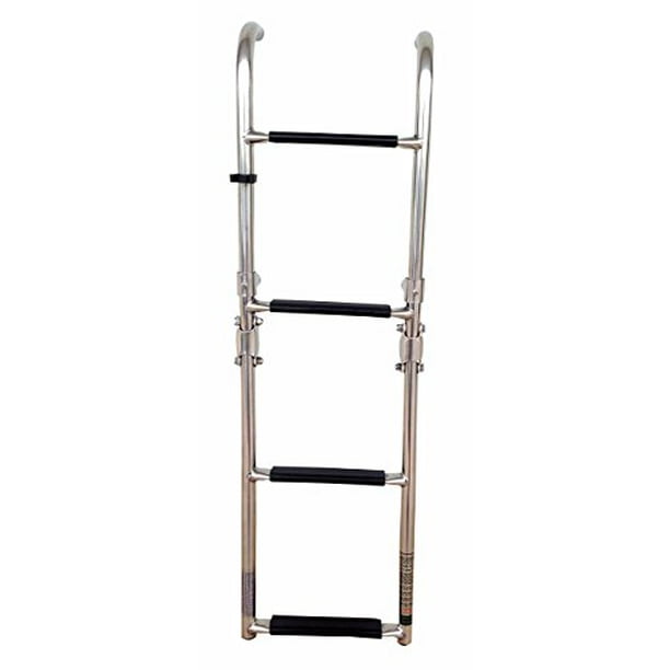 Pactrade Marine Boat Foldable Stainless Steel Four Step Ladders Stern ...