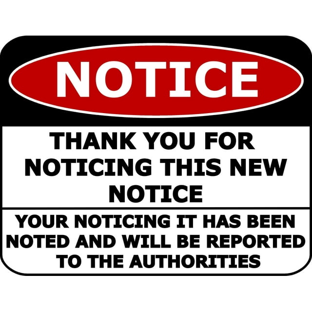 PCSCP NOTICE Thank You For Noticing This New Notice You're Noticing It ...