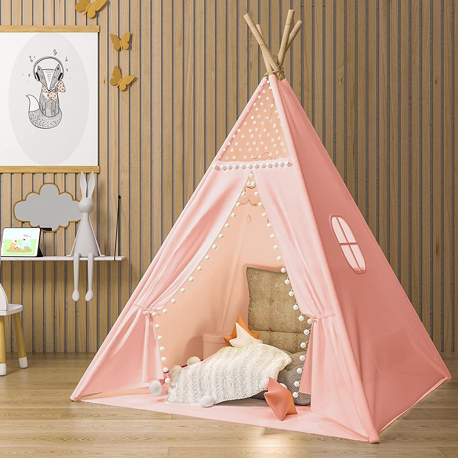 Toys & Games Teepee Tent for boy Teepee Tent Blue Teepee Tent for kids ...