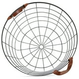 Mainstays Large Round Wire Basket with Handles, Black - Walmart.com