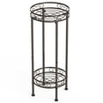 Auledio Plant Stand Rack 2 Tier Indoor Outdoor Multiple Holder Shelf ...
