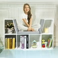 Costway Daycare 6 Cubby Kid Book case Storage Cabinet Multi-Purpose ...