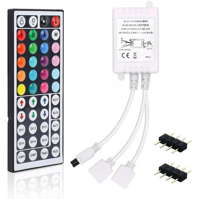 Dual Outputs 44 Keys IR Remote Controller RGB LED Strip Light ...