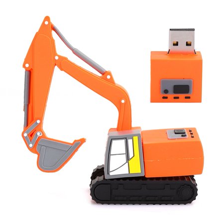 Excavator Shape U Disk Cute And Cartoon USB Drive, Flash Drive, U Disk ...