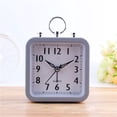 Square Shaped Quiet Operations Clock Simple Design Analog Alarm Clock ...