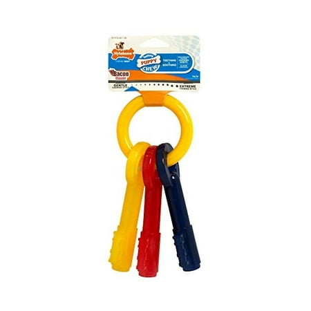Nylabone Just For Puppies Extra Small Key Ring Bone Puppy Dog Teething ...