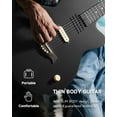 Moukey Acoustic Electric Guitar 39-Inch, Cutaway Guitar with Passive ...