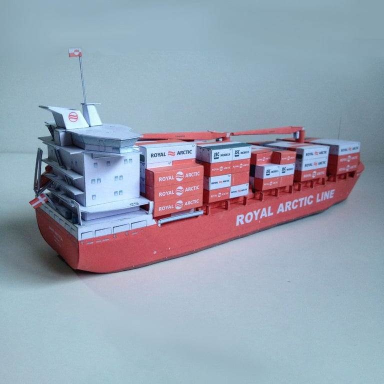 1:400 Ship Paper Model Danish Container Ship Mary Arctica, 41% OFF