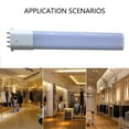 8W 2G7 2GX7 85-265V LED Horizontal Plug lamp Aluminum LED Bulb 4 Pin ...