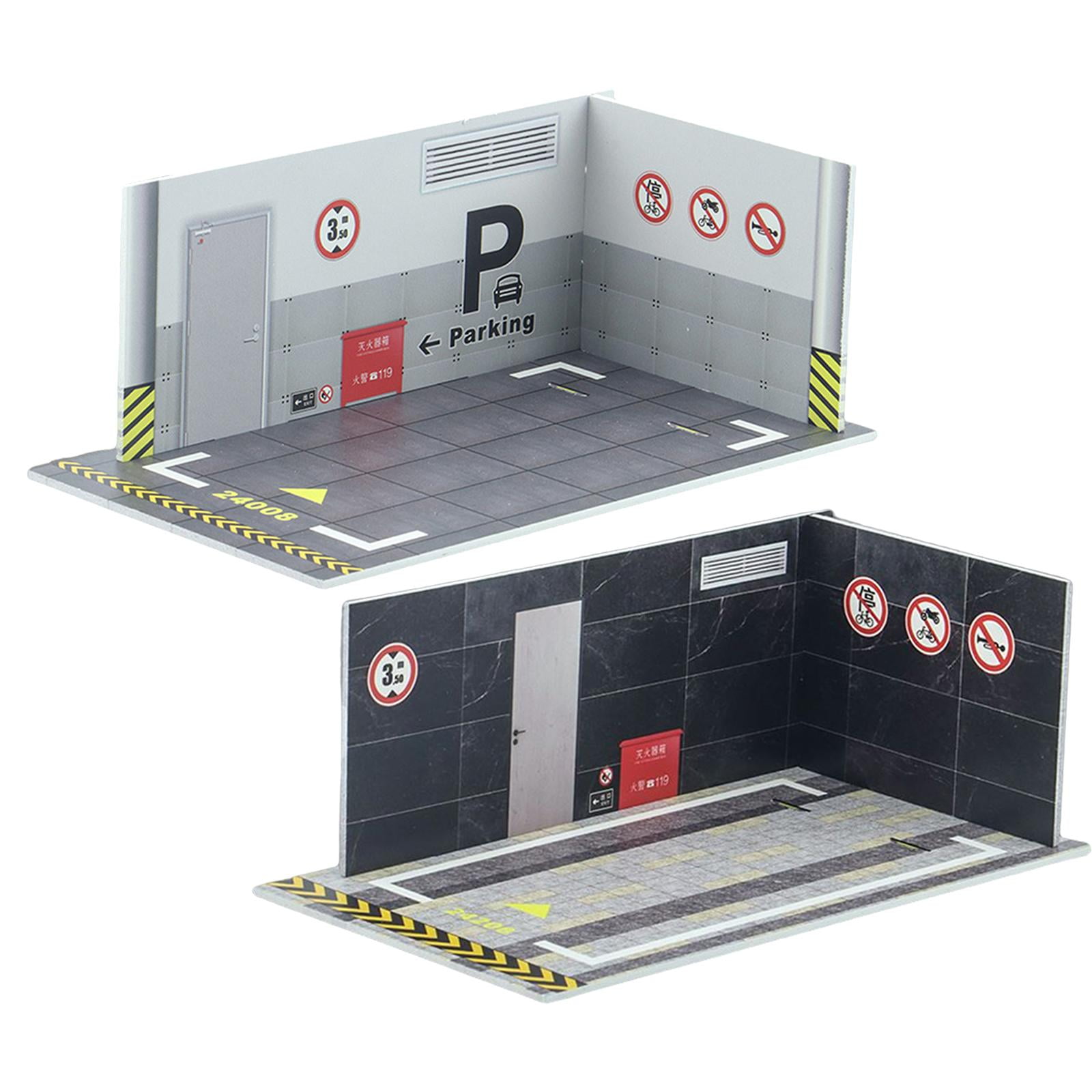 parking lot,1/24 Model Car Parking Lot Scene Underground,1:24 Toy Car ...