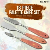 U.S. Art Supply 18-Piece Artist Stainless Steel Palette Knife Set ...