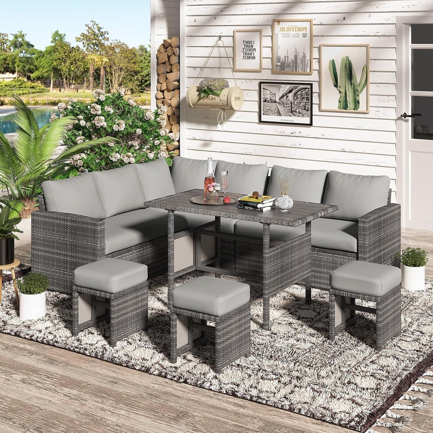 Click here for Yodolla 7 Pieces Outdoor Furniture Sets all Weathe... prices