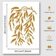 Willow Painting Stencil 11.69x8.27 Inch Reusable Craft Stencils Hollow ...