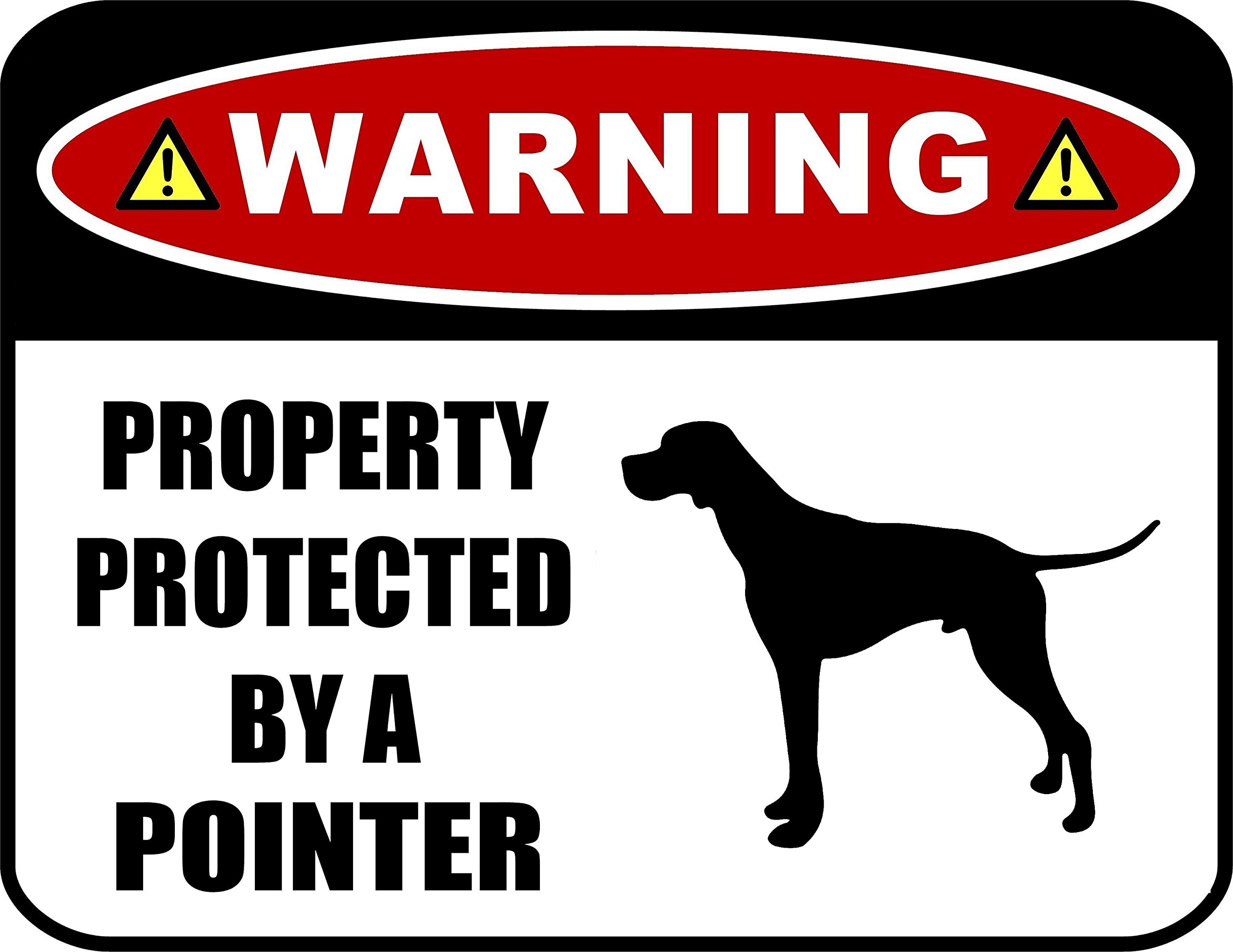 PCSCP Warning Property Protected by a Pointer (SILHOUETTE) 11.5 inch x ...