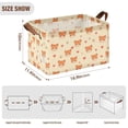 Red Panda Pattern Collapsible Storage Bin Open Home Shelf Basket Water ...