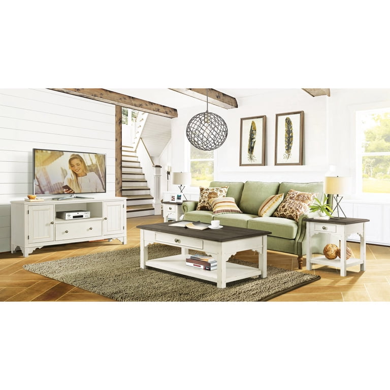 Riverside Living Room White Tables