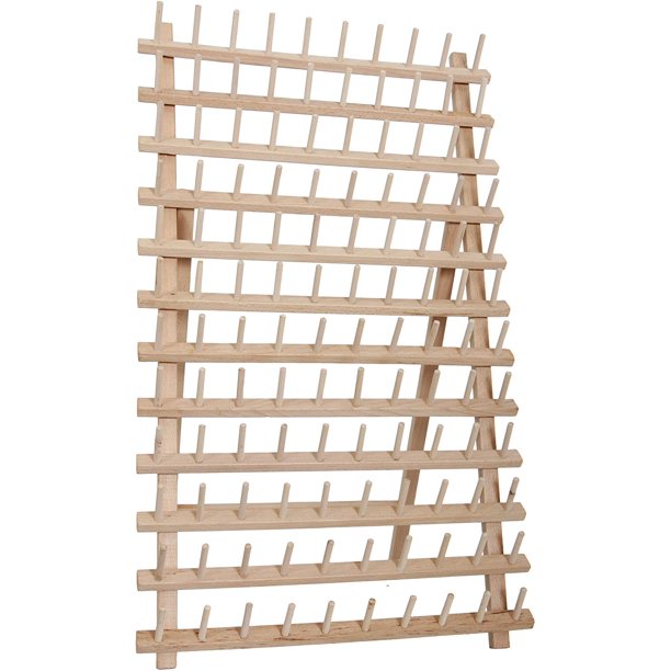 Threadart 120 Spool Cone Wood Thread Rack | Made of Hardwood, Sturdy ...