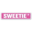 SignMission SS-SWEETIE 4 x 18 in. Sweetie Street Sign - Wife Husband ...