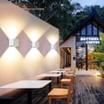 2 Pack Outdoor Wall Lights Exterior/Interior Wall Sconces Up and Down ...