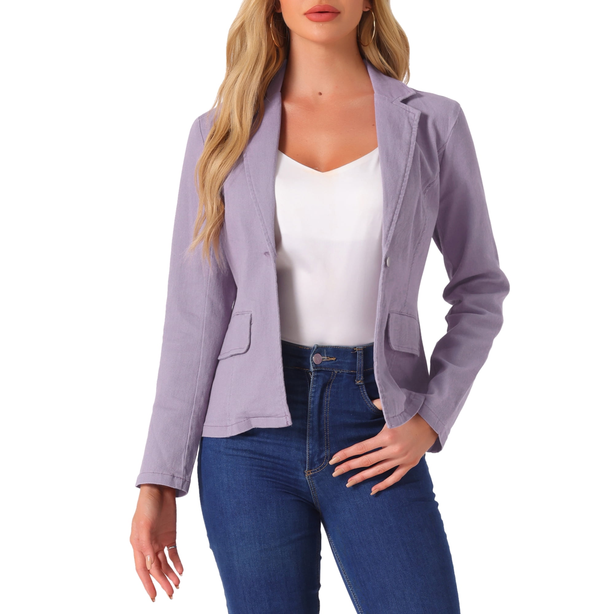 Click here for Inspire Chic Womens Notched Lapel Button Up Long S... prices