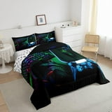 Erosebridal Gaming Bedding Set,Headset Mouse Keyboard Gamepad Pattern ...