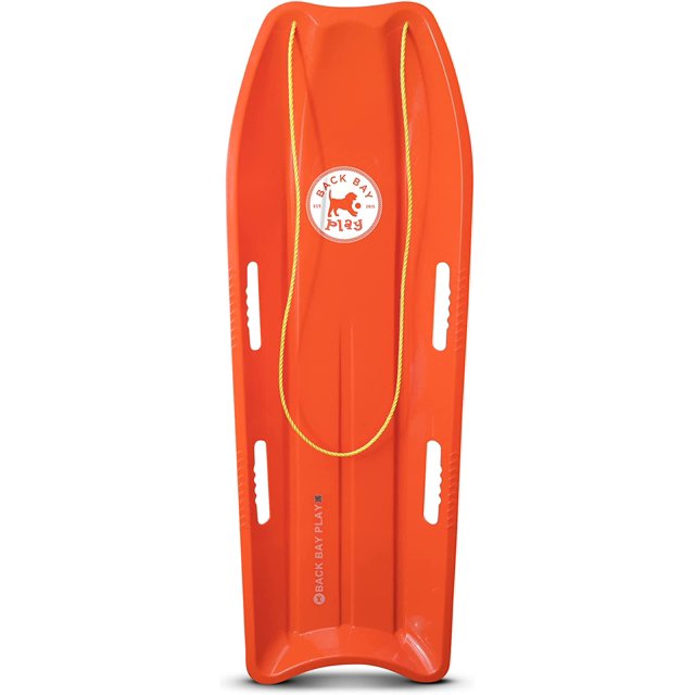 Back Bay Play 47" Snow Sled Racer - Dynamite Red 2 Person Toboggan with ...