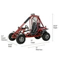 Massimo GKA 200 169cc EFI Adult Go Kart with 10HP Engine, 2WD Off-Road ...