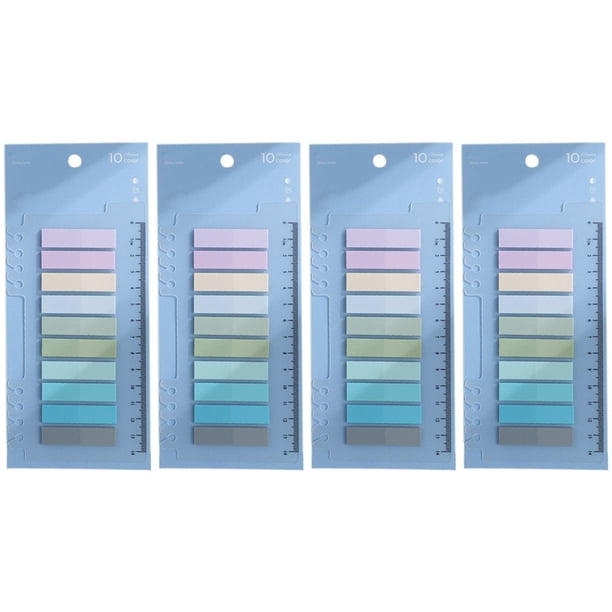 4pack 800Pcs Sticky Index Tabs Page Markers,Writable Transparent Sticky ...