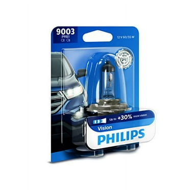 Philips Automotive 9003 Vision Headlight for Car, Clear, Pack of 2 ...