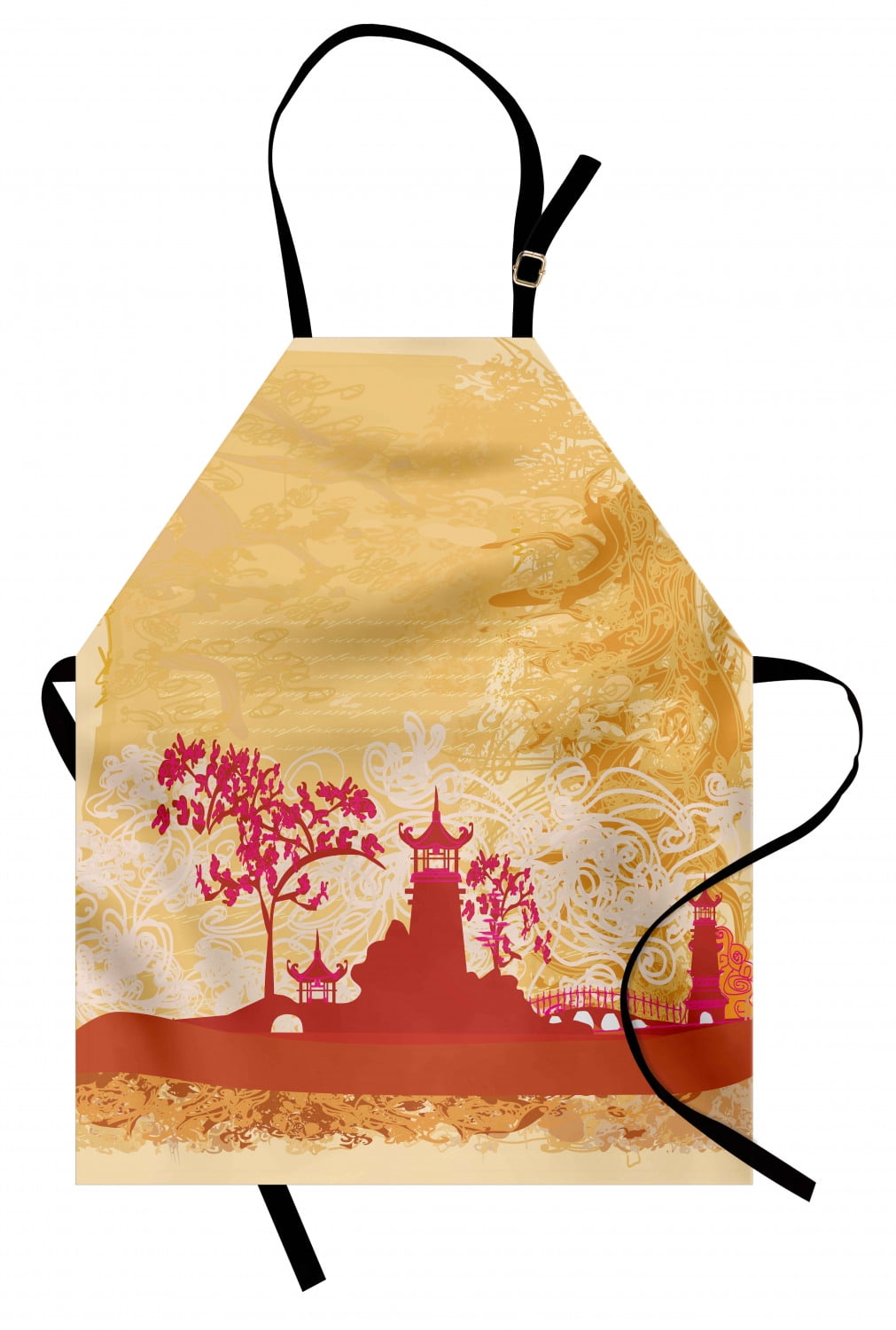 Asian Apron Temple in Floral Environment with Other Ethnic Asian ...