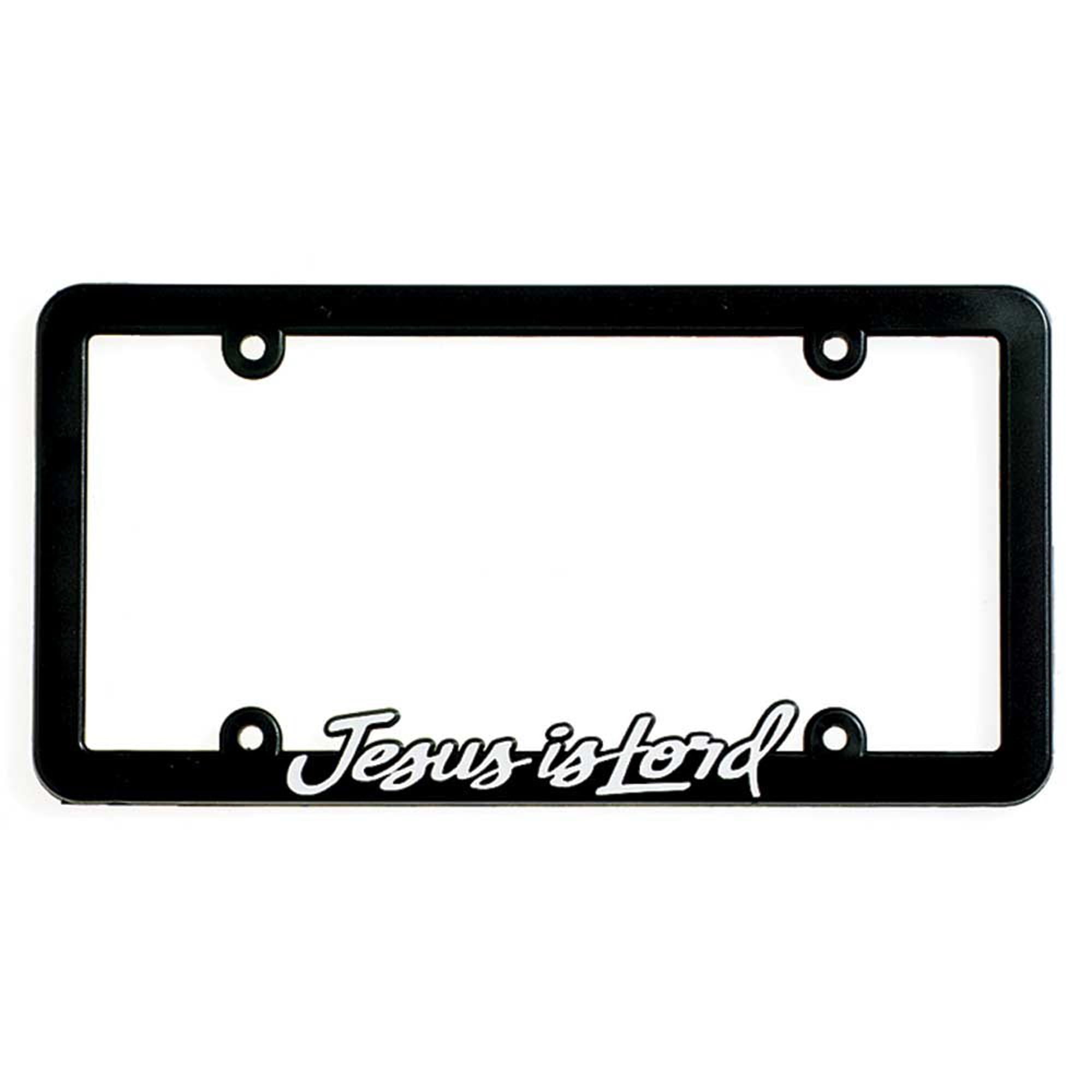 Jesus is Lord Black 12 x 6 Inch Plastic License Plate Frame - Walmart ...