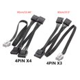 Apooke For LEADEX Modular Cable GPU Line Molex 4PIN D Type X4 X3 to ...
