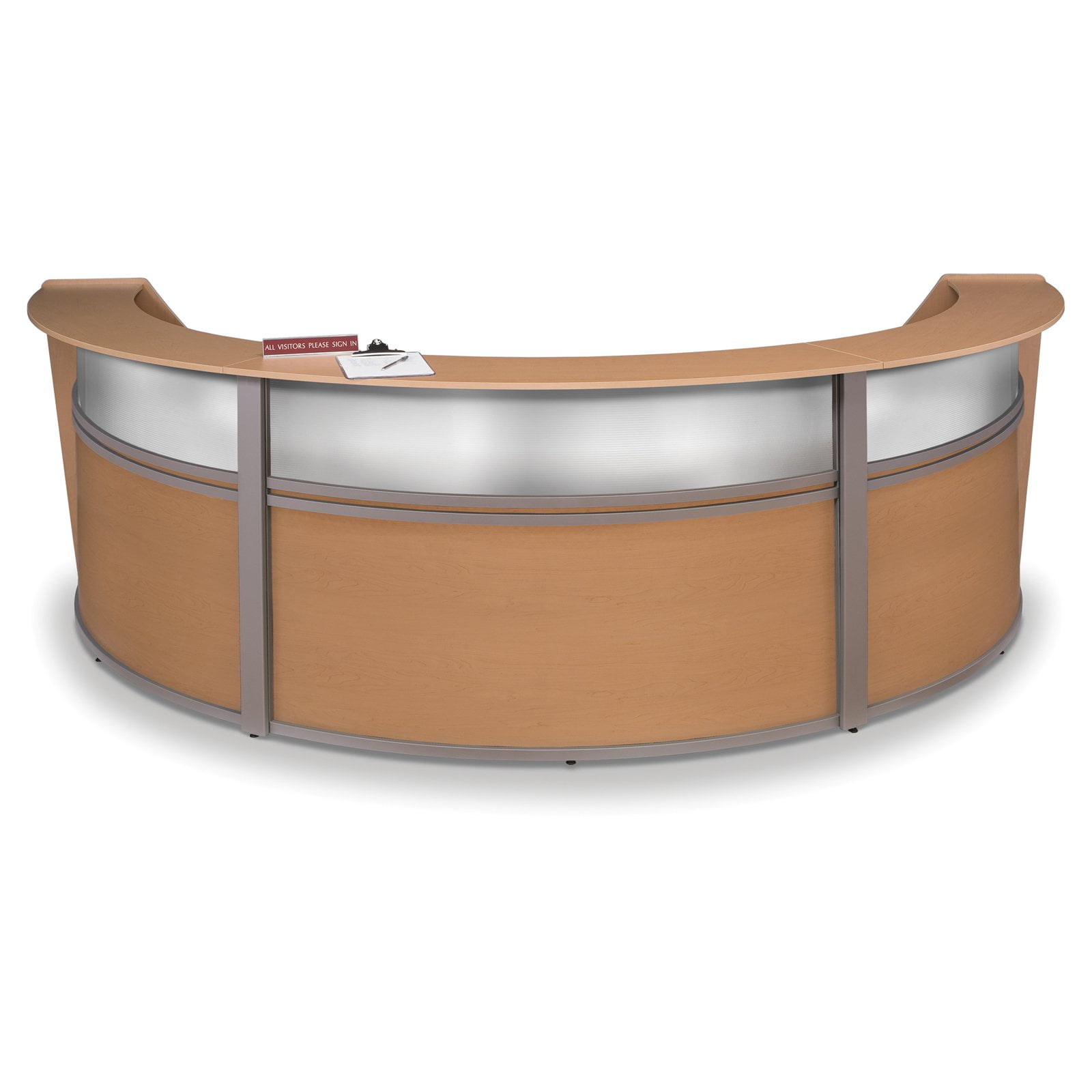 OFM Model 55313 Marque Plexi-Reception Desk - Walmart.com