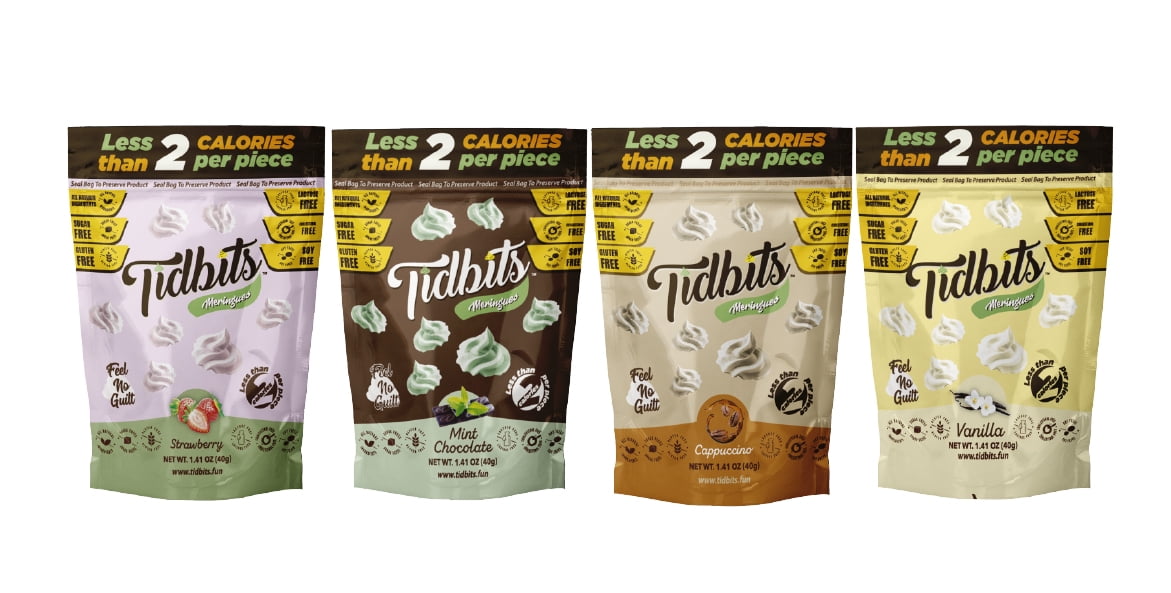 Tidbits Fun Bites Sugar-Free Meringue Cookies by Santte Foods -Variety ...