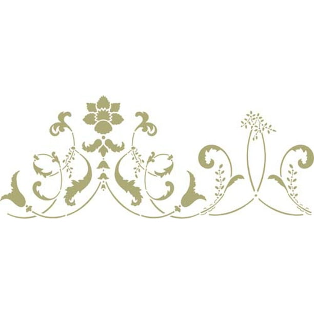 Large Scroll Border Wall Stencil SKU #3440 by Designer Stencils ...