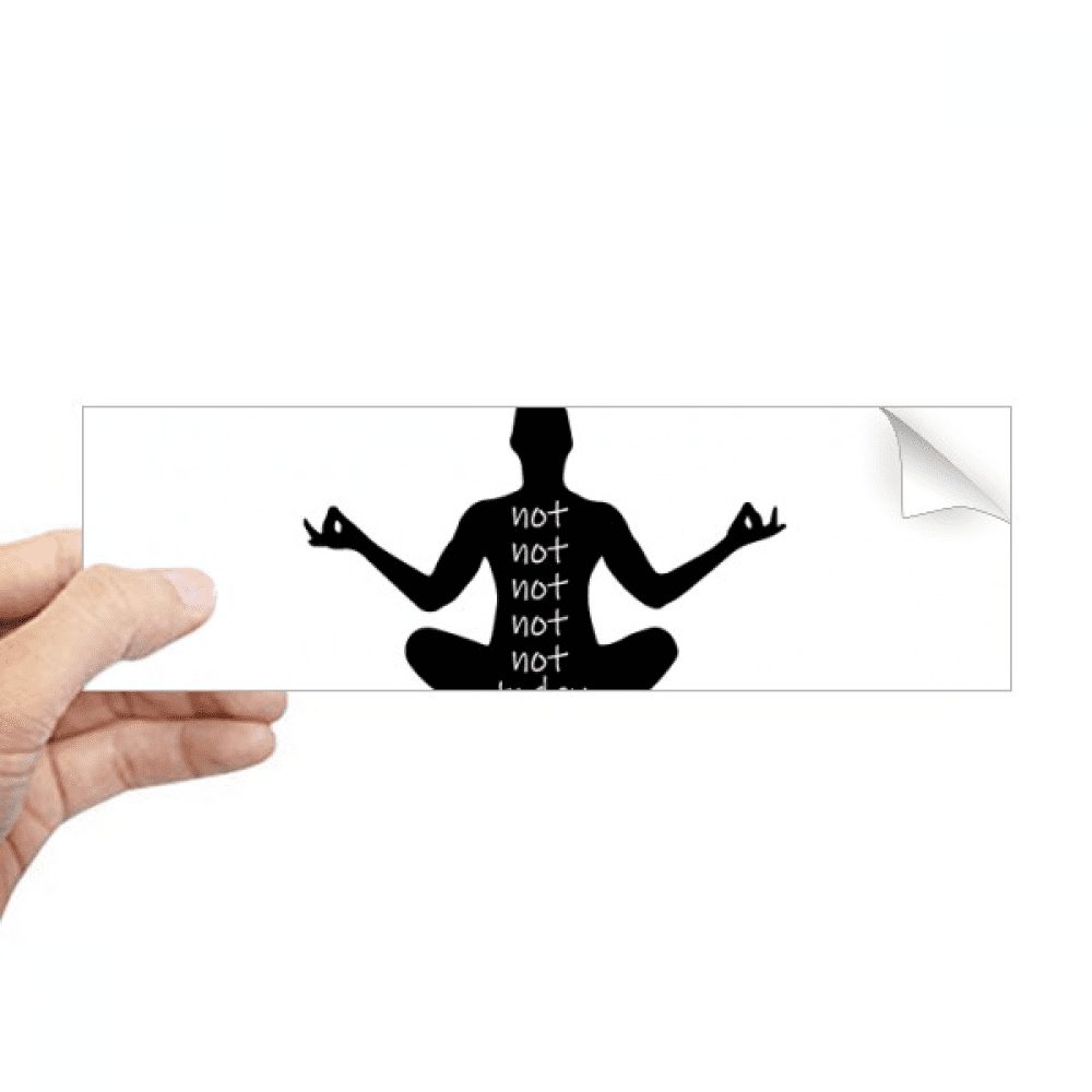 Leg Sign Refuse Rectangle Bumper Sticker Notebook Window Decal ...