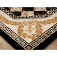 #033 SUM; Harlequin (Black Diamond) Design Area Rug; Traditional Design ...