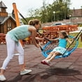 Costway Spider Web Swing Net Chair & Kids Play Equipment w/ Adjustable ...