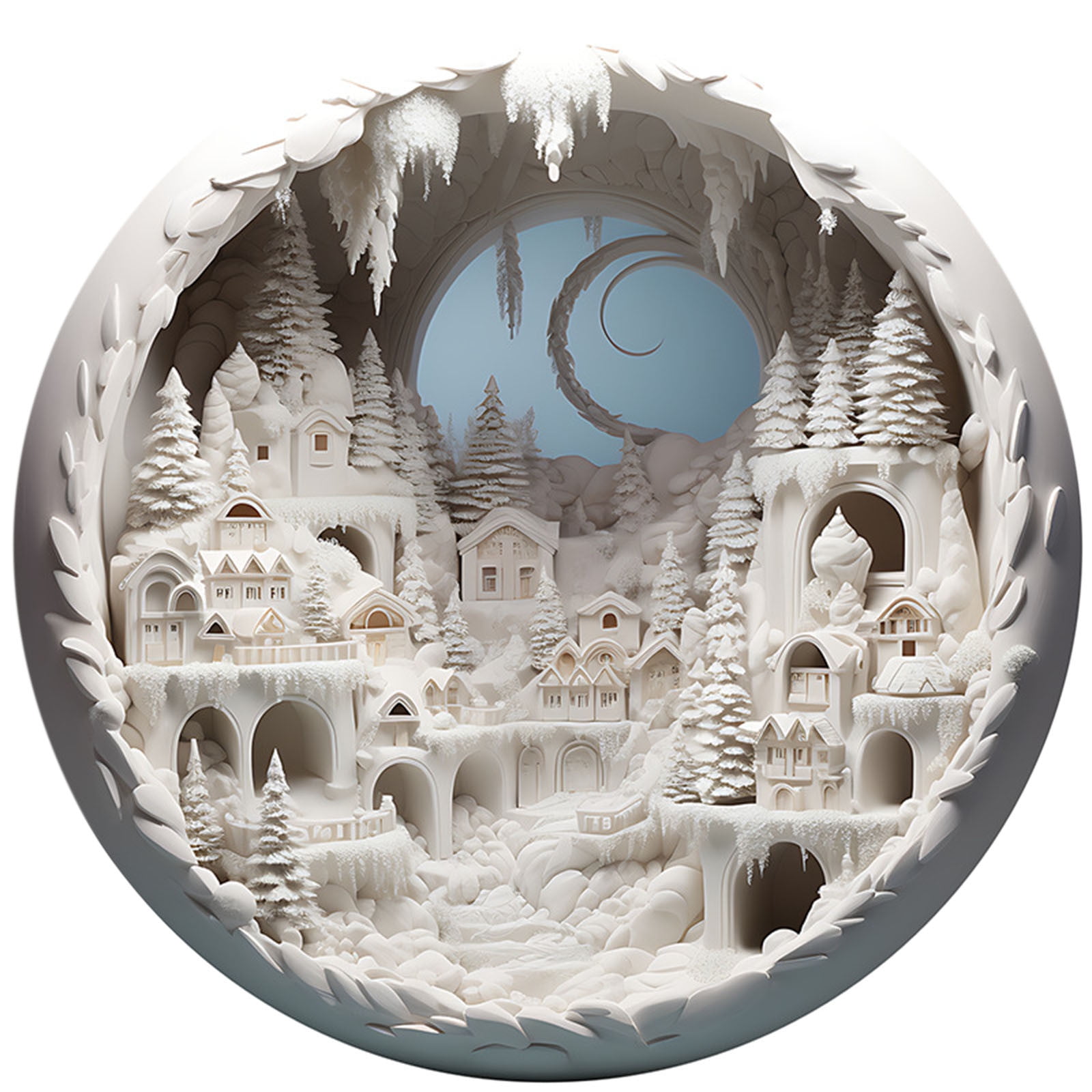 Click here for Rbaofujie Glass Christmas Ornaments Round Acrylic... prices