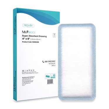 MedVance Super Absorbent Dressing, Non-Adhesive Pads for Wound Care ...