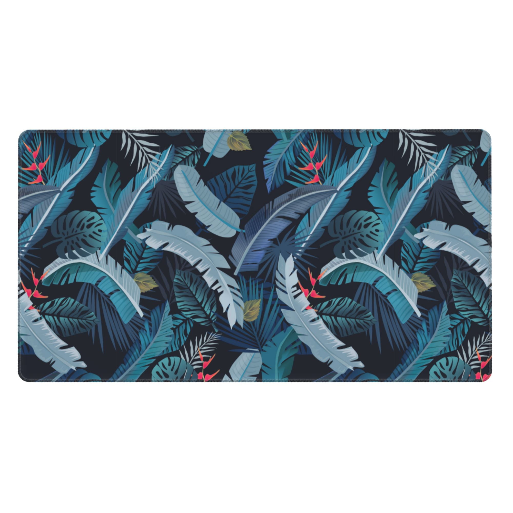 ZICANCN Gaming Mouse Pad, Tropical Flowers Leaves Large Mouse Mat Desk ...
