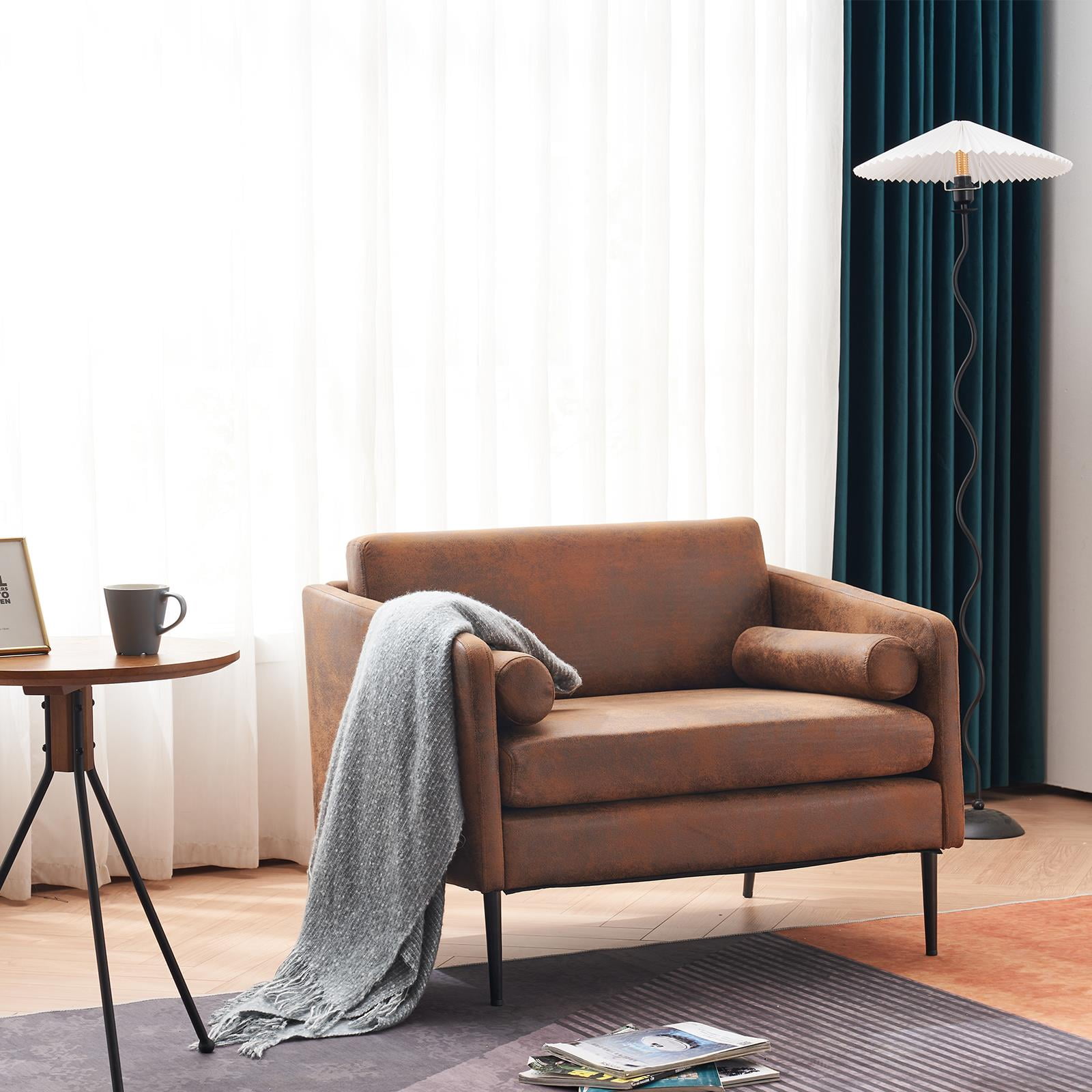 UBesGoo Modern Accent Chair, Oversized Club Chair, Single Sofa Couch ...