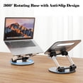 Adjustable Ergonomic Laptop Stand with One-Button Angle Control ...