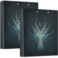 Dragon Firing Anime 3 Ring Binder 1.5 Inch Three Ring Office Binders W ...