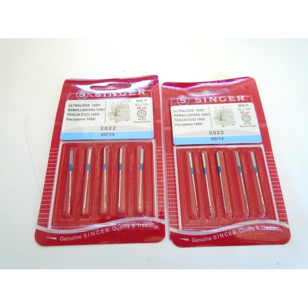 10PCS Singer Overlock Sewing Machine Needles 2022 Size 14 - Walmart.com