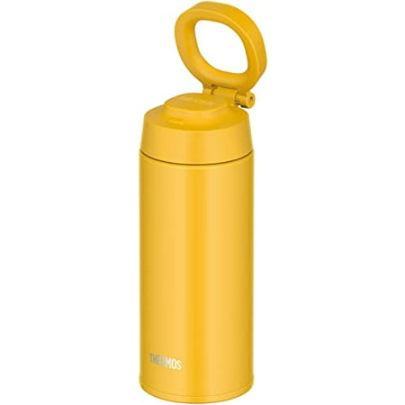 Thermos Water Bottle Vacuum Insulated Portable Mug with Carry Loop 500ml Yellow JOO-500 Y ...
